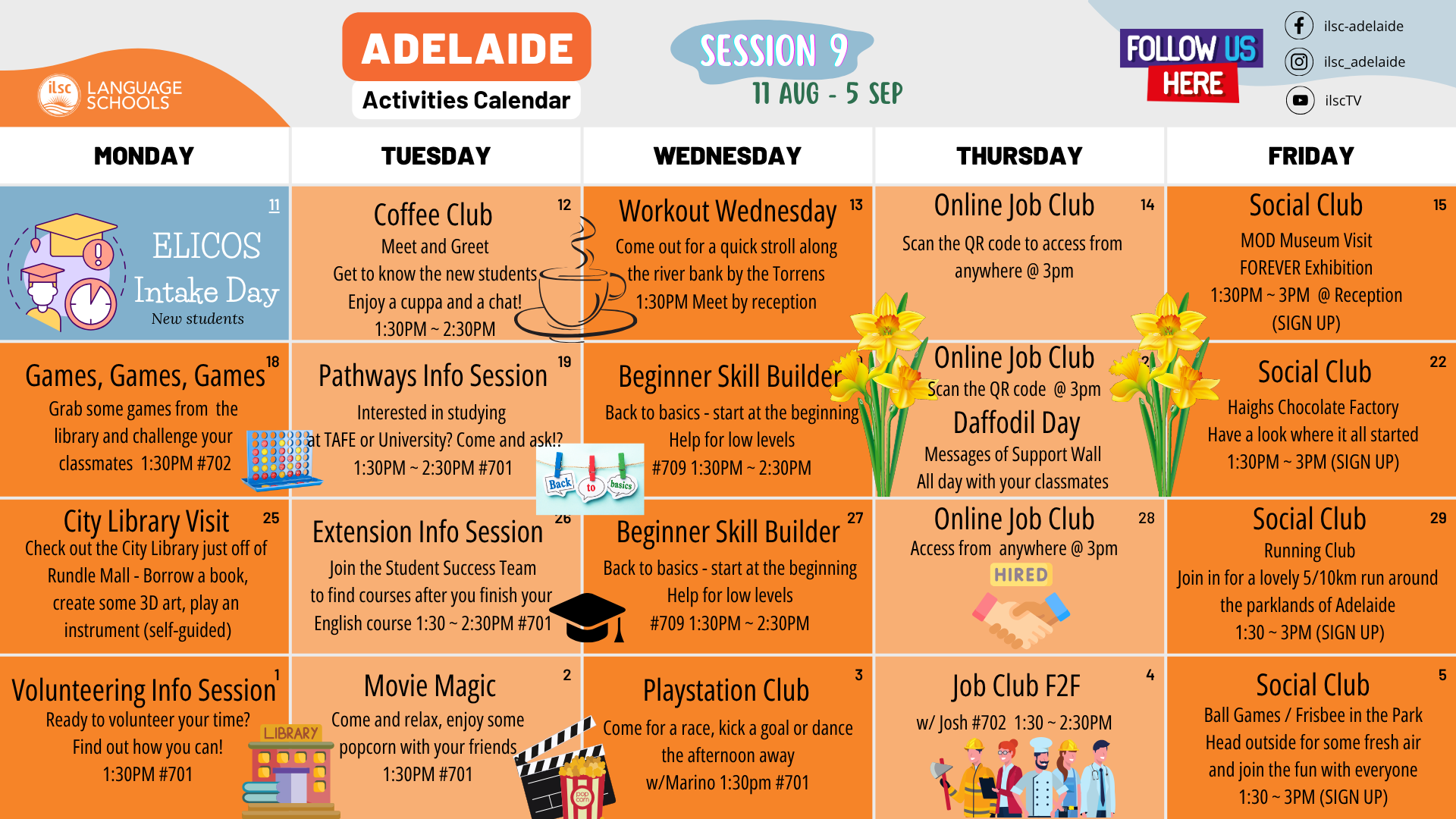 ILSC Australia Current Activities Calendars